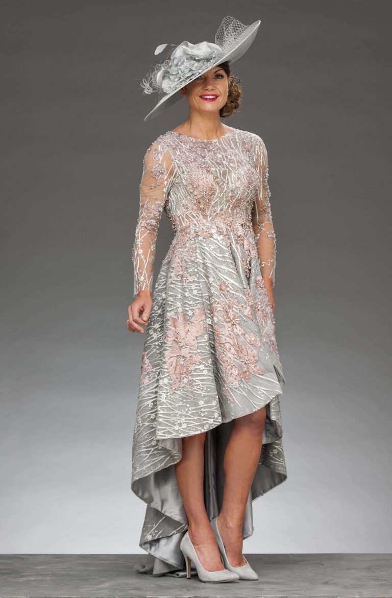 Short dipped hem style dress. HC-81 - Catherines of Partick