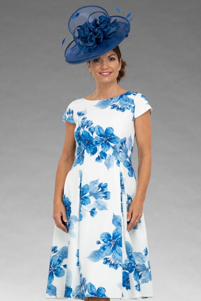 Floral print dress with full skirt. Cade - Catherines of Partick