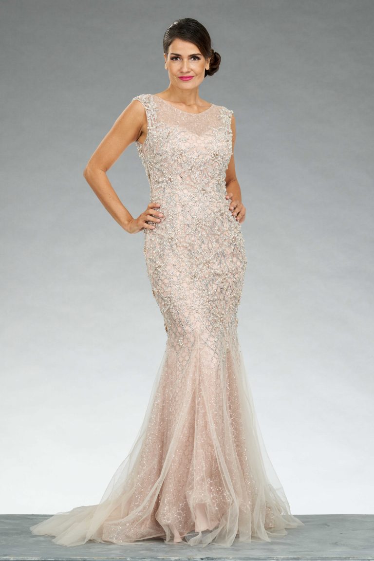 Full length with illusion neckline. TNG108 - Catherines of Partick