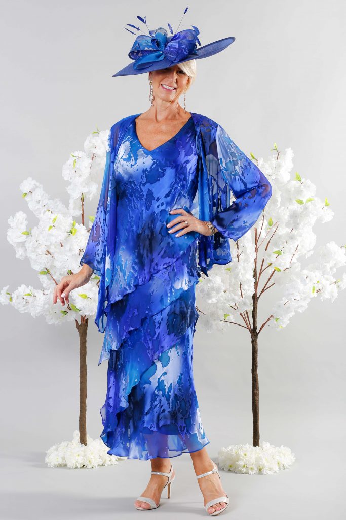 Long floaty dress with matching jacket. 224-225 - Catherines of Partick