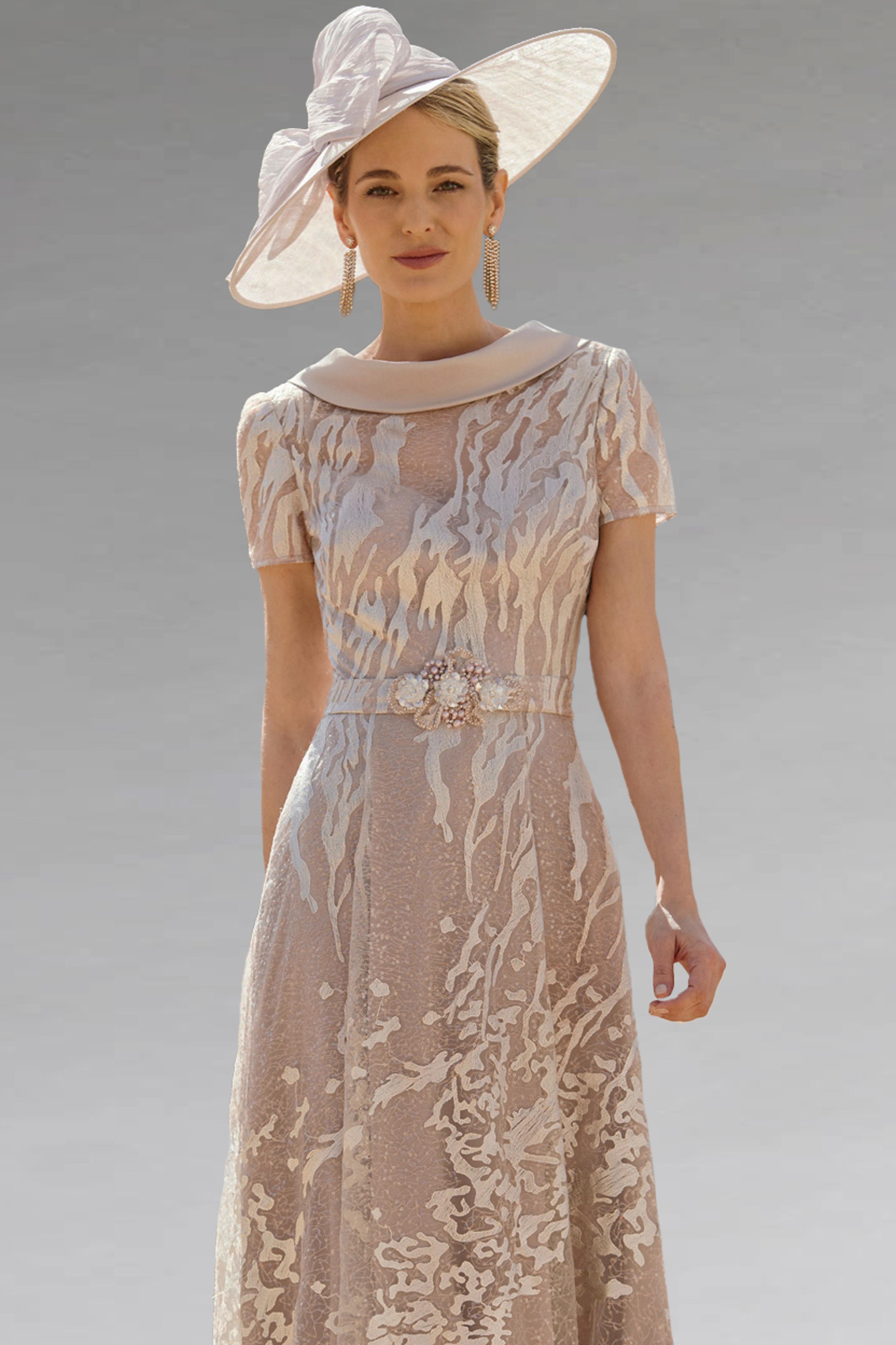 Mid Length Dress with Full Skirt. 8G1C2 - Catherines of Partick